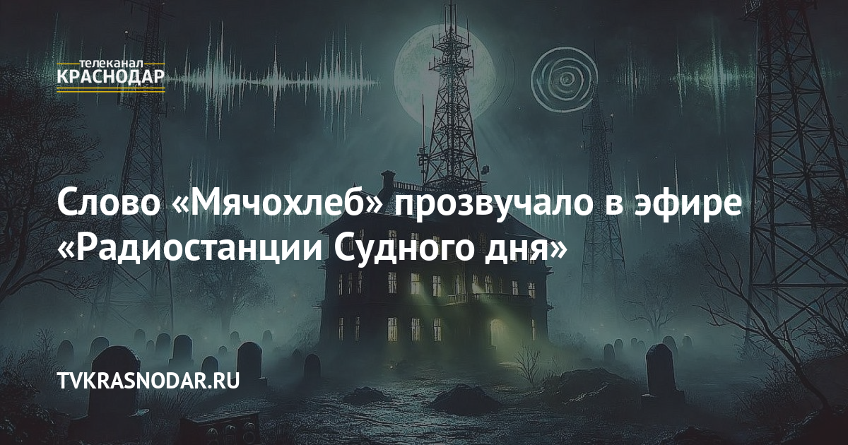 Слово «Мячохлеб» прозвучало в эфире «Радиостанции Судного дня». 15.05. ...